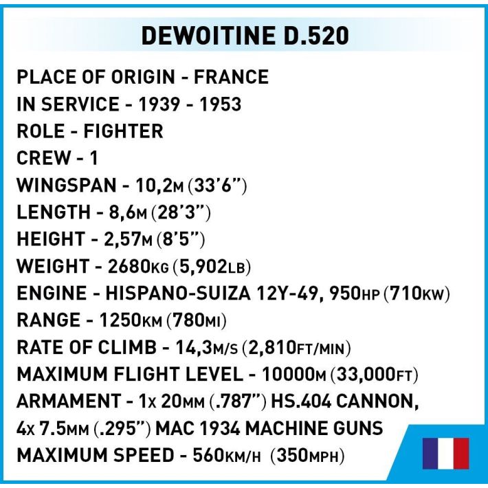 Dewoitine D.520 (COBI-5734) \ Aircraft \ Cobi.eu